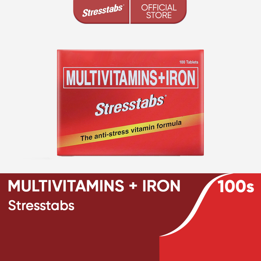 Stresstabs Multivitamins + Iron 100s Fights Stress, Restores Mental ...