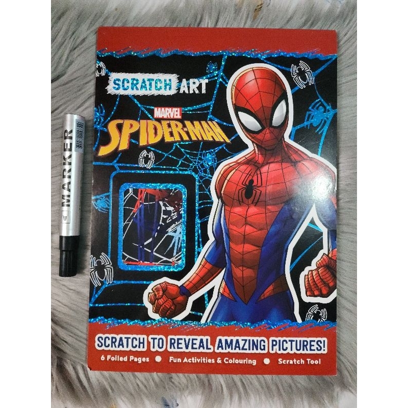 Scratch Art | Marvel Spiderman | Scratch to Reveal Amazing Pictures ...
