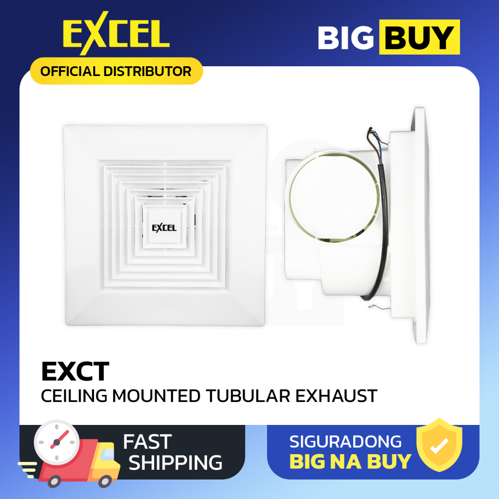 Excel - Ceiling Mounted Tubular Exhaust Fan | Shopee Philippines