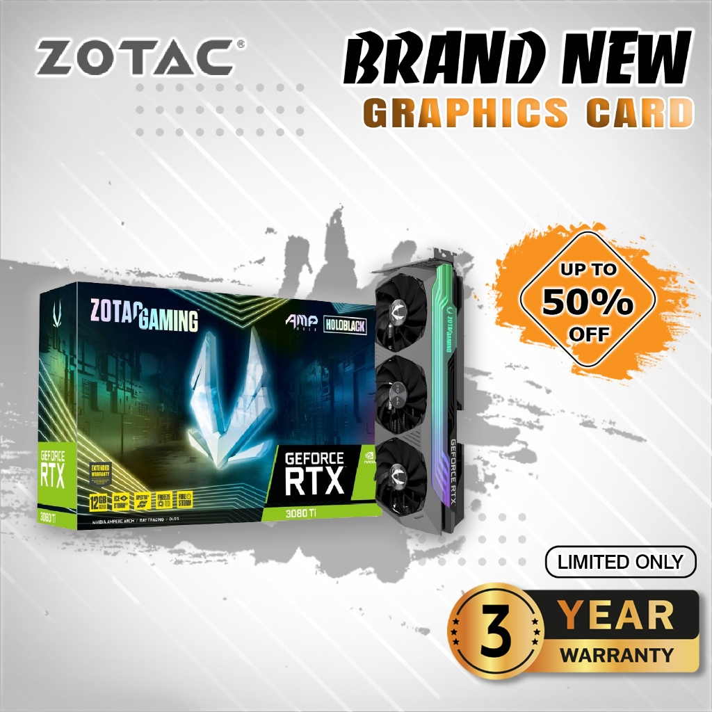 ZOTAC GAMING GeForce RTX 3080 Ti AMP HOLO 12GB GDDR6X | Shopee Philippines