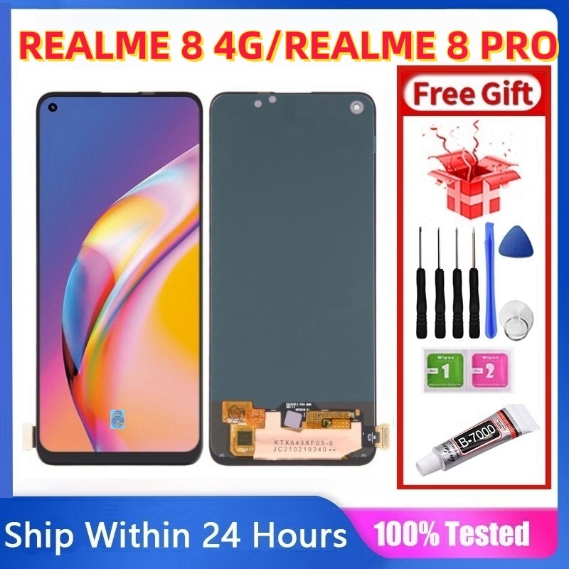Oled Lcd For OPPO Realme 8 4G RMX3085 Realme 8 Pro RMX3081 Lcd with ...