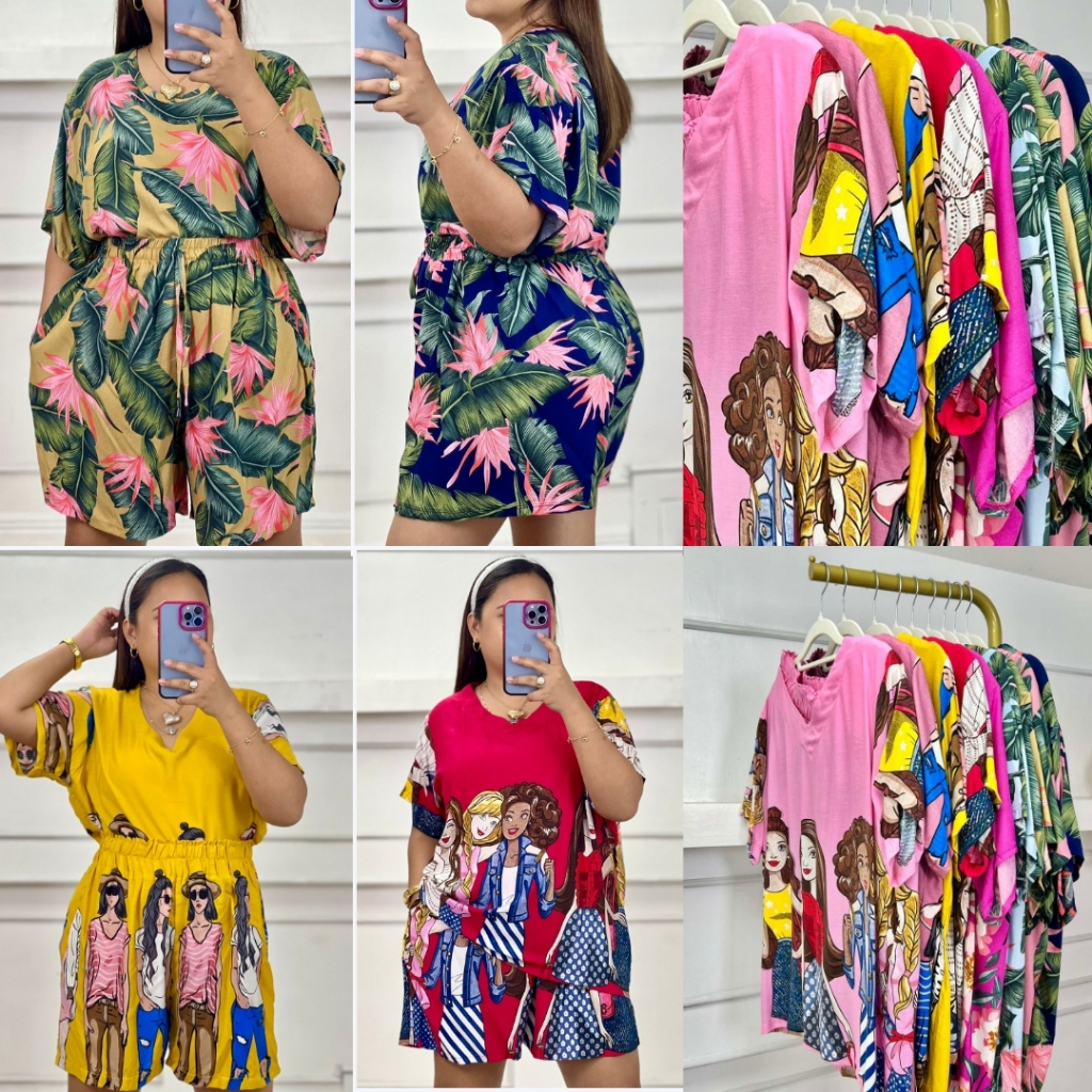 LKOU FAY BANGKOK CHALLIS TERNO PLUS SIZE L-3XL | Shopee Philippines