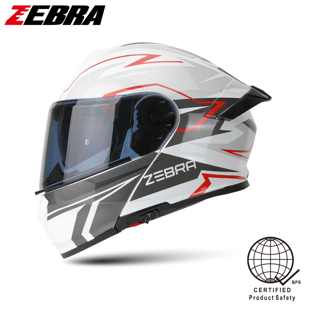 ZEBRA A113 RITZY Cyclone Modular Helmet Dual Visor Motorcycle | Shopee ...