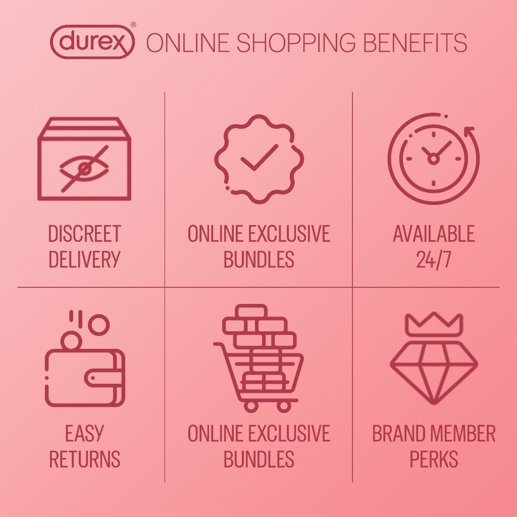 Durex Sensual Strawberry Lubricated Condoms 3s (Set of 4 - 12 Condoms ...