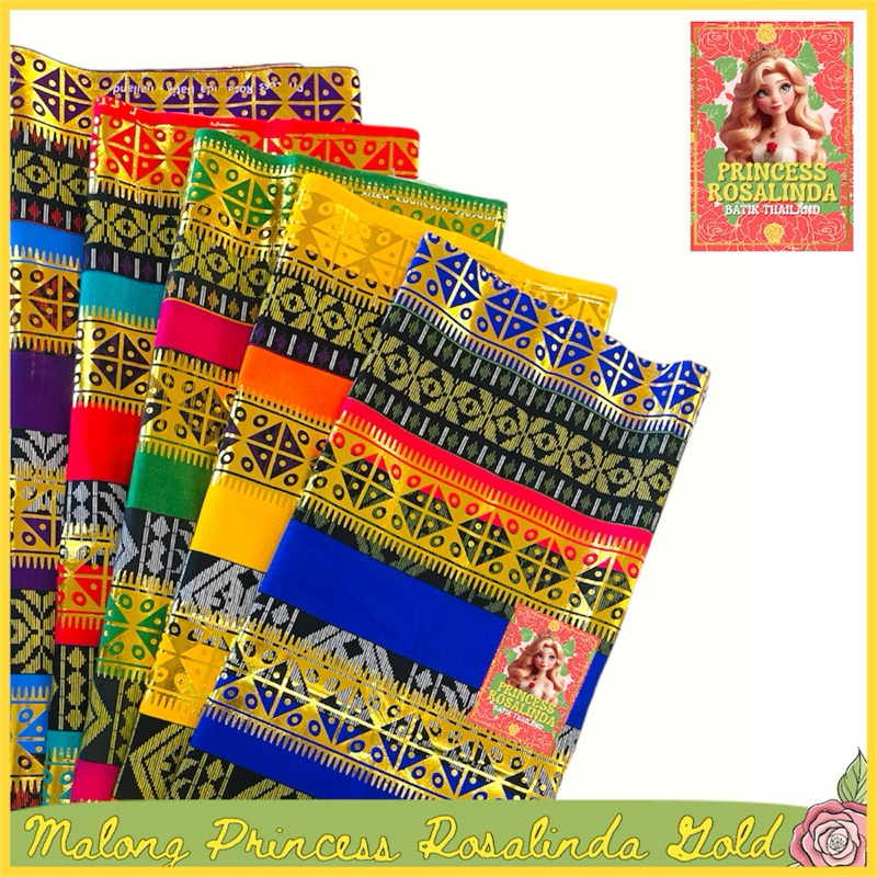 Malong Princess Rosalinda Batik Tribal Ethnic Supergold | Shopee ...