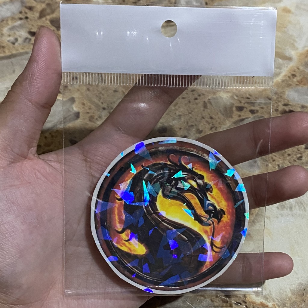 sticker mortal kombat logo dragon arcade decals stickers decal laptop ...