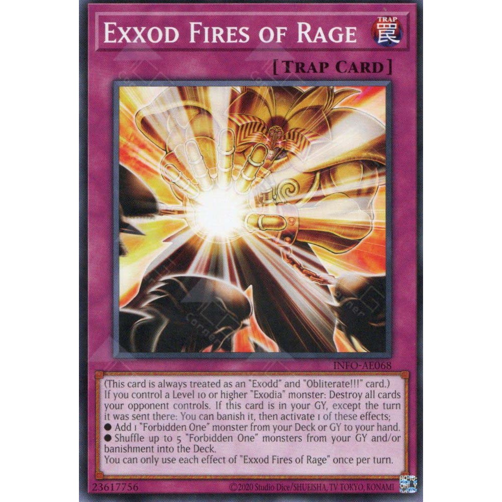 INFO-AE068 Exxod Fires of Rage YUGIOH CARD | Shopee Philippines