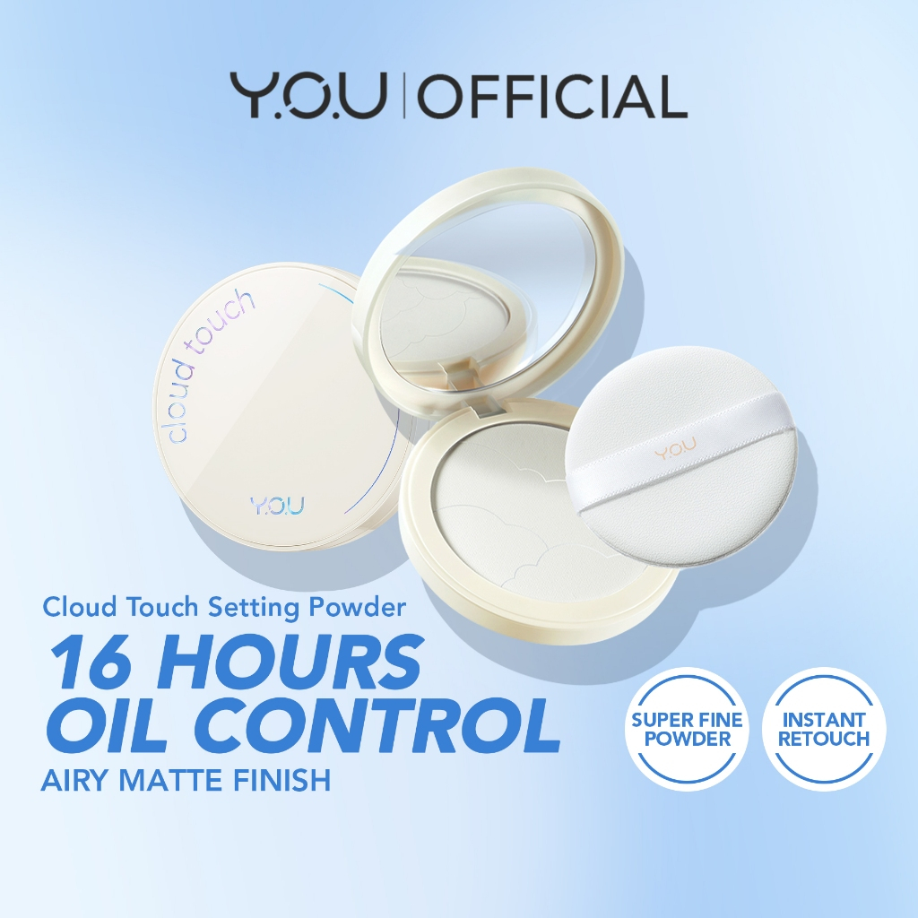 Y.O.U Cloud Touch Invisible Setting Powder l 16H Oil-Control Blurring ...