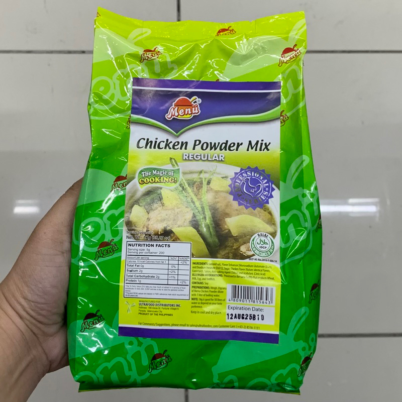 MENU CHICKEN POWDER MIX REGULAR 1kg | Shopee Philippines