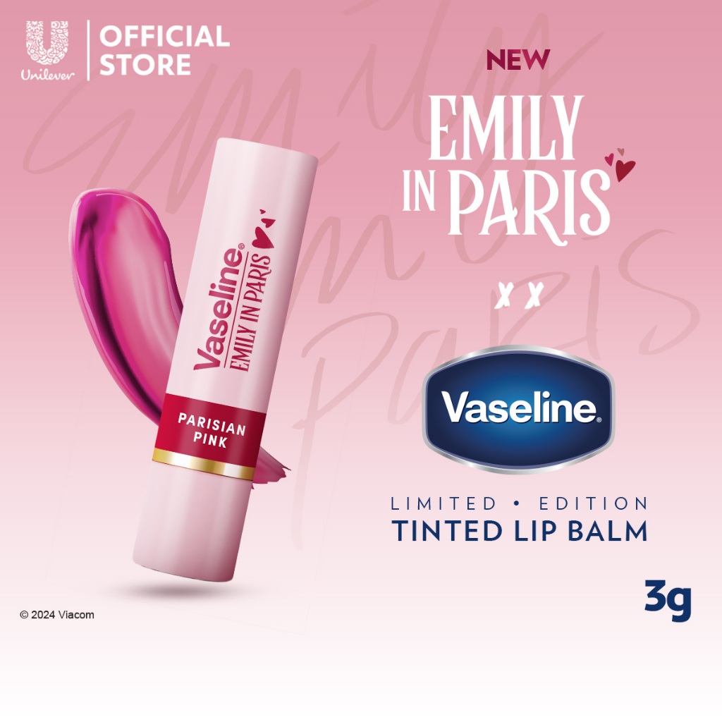 Vaseline Colour + Care Moisturizing Tinted Lip Balm Parisian Pink ...