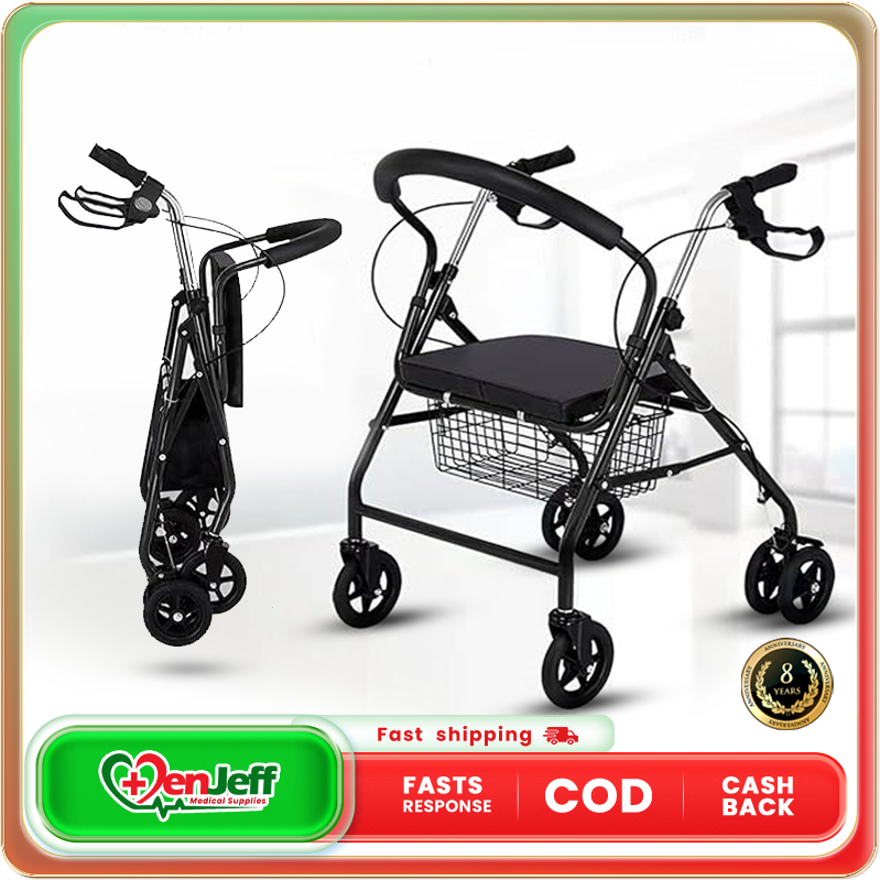 Rollator Walker without Footrest or Medical Rollator Walker with ...