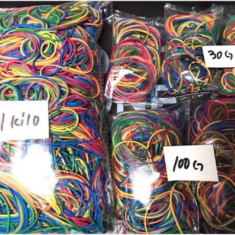 RUBBER BAND (REGULAR) GOMA/LASTIKO | ASSORTED COLOR | 30g、100g、250g ...