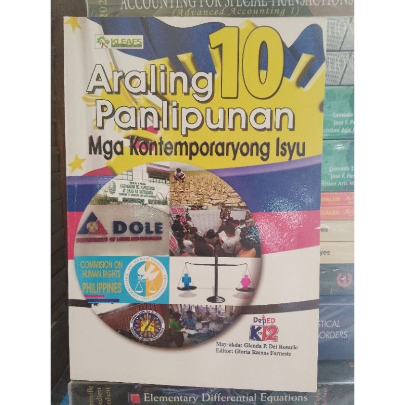 ARALING PANLIPUNAN MGA KONTEMPORARYONG ISYU grade 10 (brandnew | Shopee Philippines