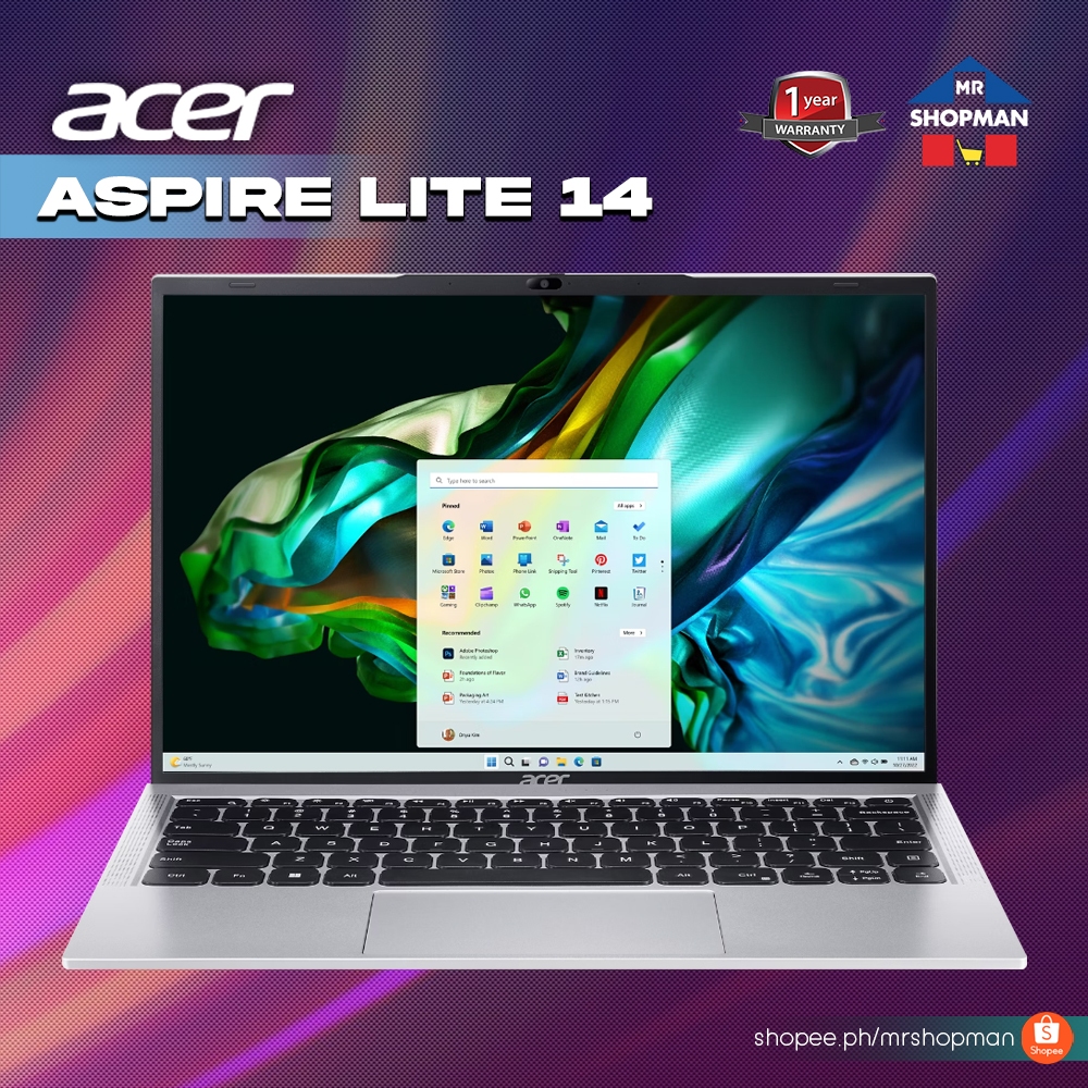 Acer Aspire Lite 14 AL14 51M 57H1 Intel Core i5 1235U | 14" | 8GB ...
