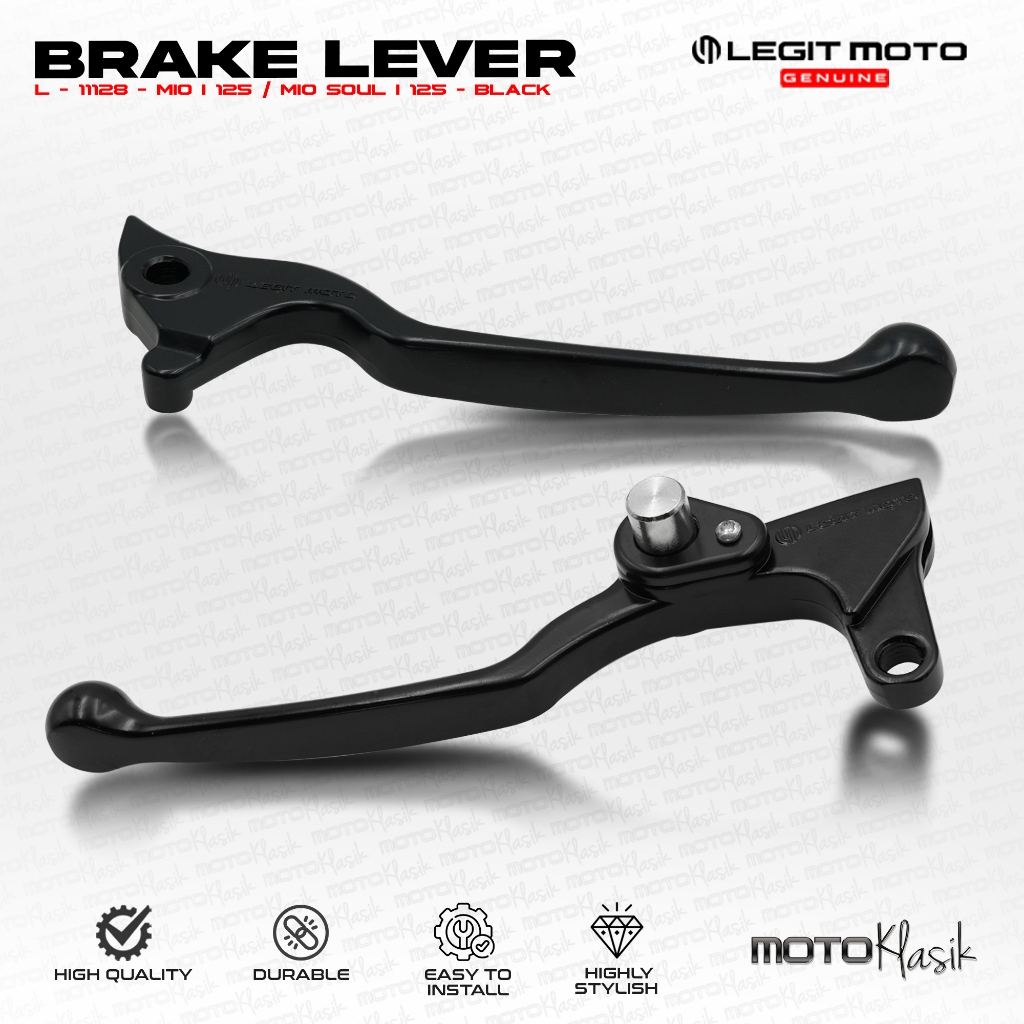 LEGITMOTO MIO I 125 / MIO SOUL I 125 ALLOY BRAKE LEVER SET CHROME L ...