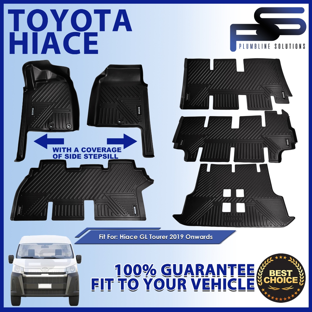 TPE Deep Dish Matting for Toyota Hiace Commuter Deluxe / GL Grandia ...