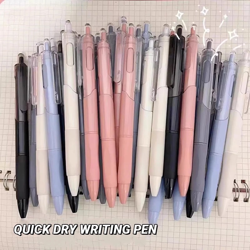 [5PCS/SET]Gel Pen Press Gel Pen 0.5mm Black Ink Signature Pen Writing ...
