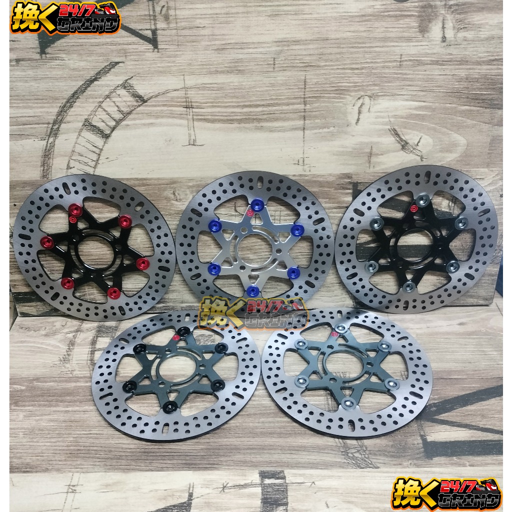 DISC PLATE Brake CNC LIGHTEN / FLOATING 220mm 3 Holes Mio M3 MIO i125 ...