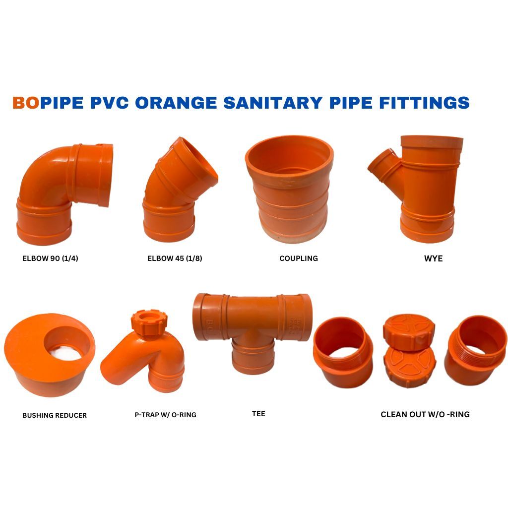 PVC Orange Sanitary Pipe Fittings Orange WYE | Shopee Philippines