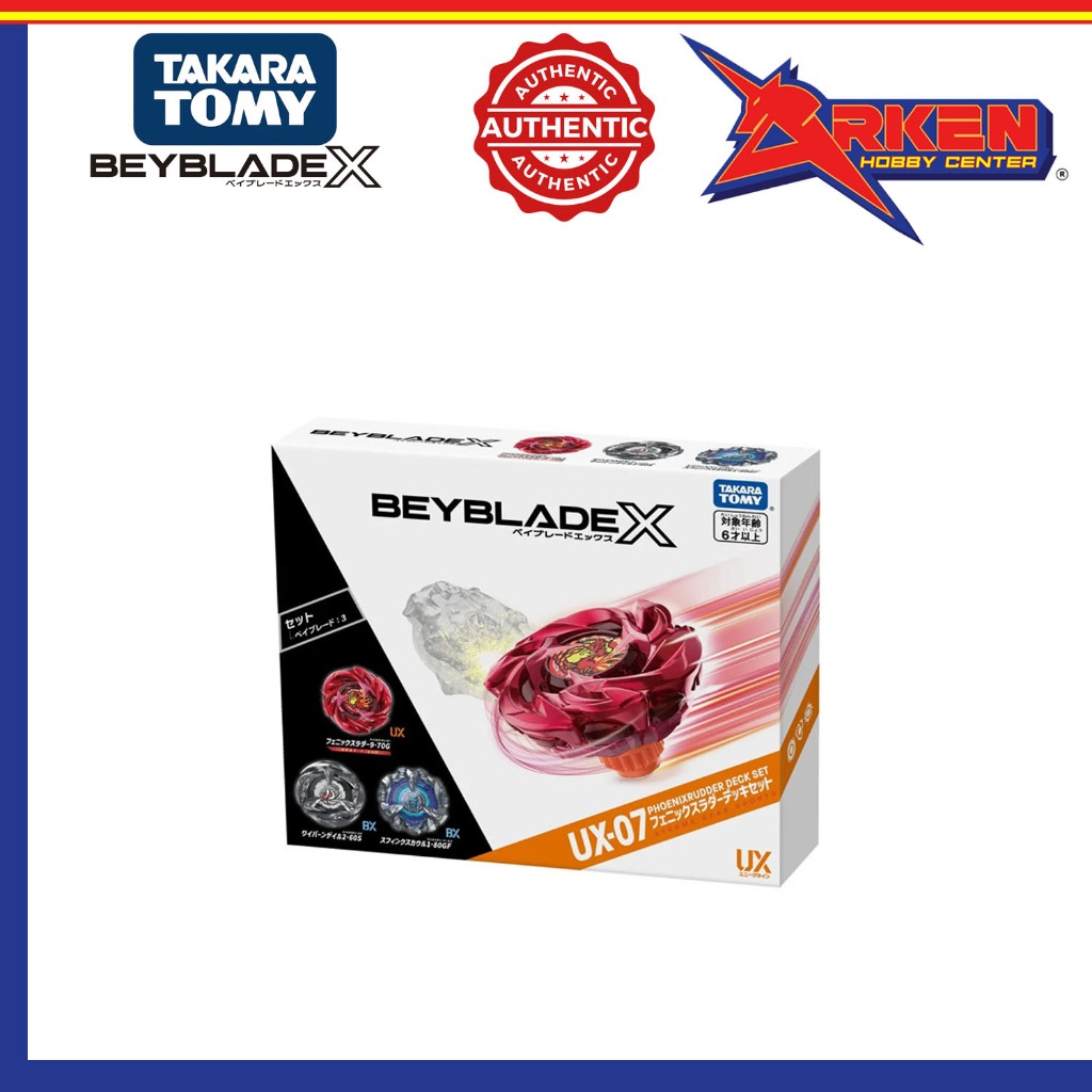 TAKARA TOMY - BEYBLADE X UX-07 PHOENIX RUDDER DECK SET (BAN KEE ...