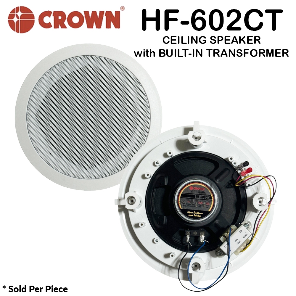 Original Crown HF-602CT Full Range Ceiling Speaker with Built-In ...