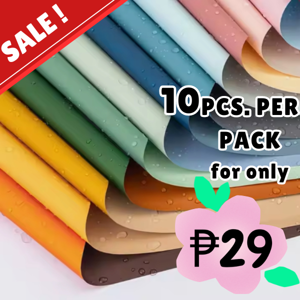 10pcs. Two-Sided 58*58cm Colored Flower Wrappers Gift Wrapping Paper ...