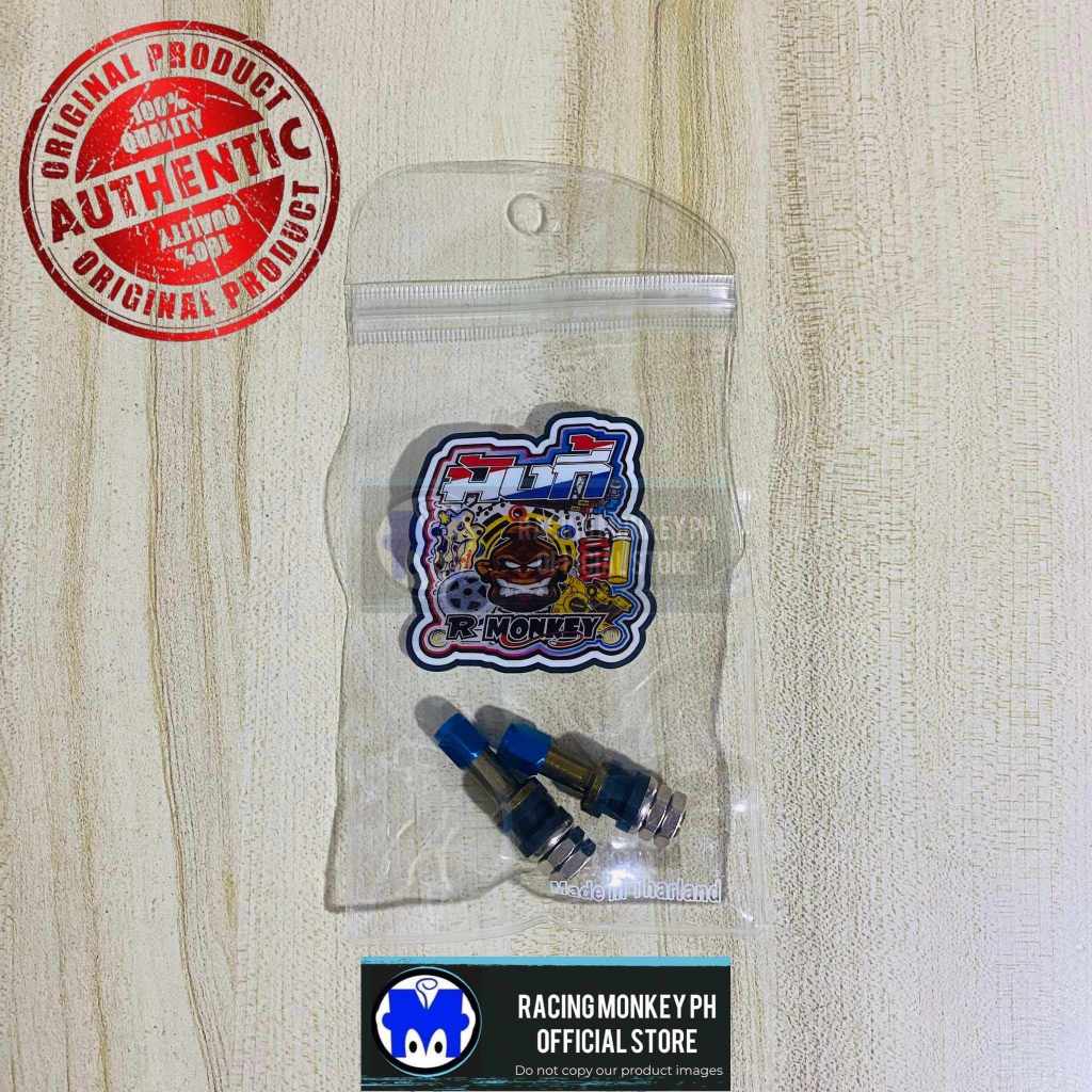 HUN Tire Valve Set Titanium Straight Short/Pito Tubeless Racing Monkey ...