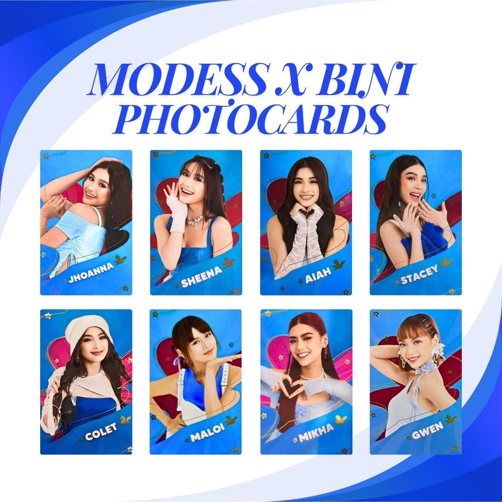 BINI Modess X Bini Laminated Photocards Themed Lomo card BiniVerse ...