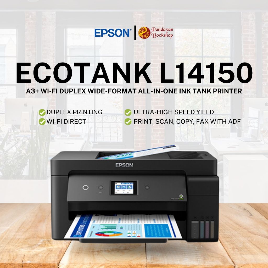 Epson EcoTank L14150 A3+ Wi-Fi Duplex Wide-Format All-in-One Ink Tank ...