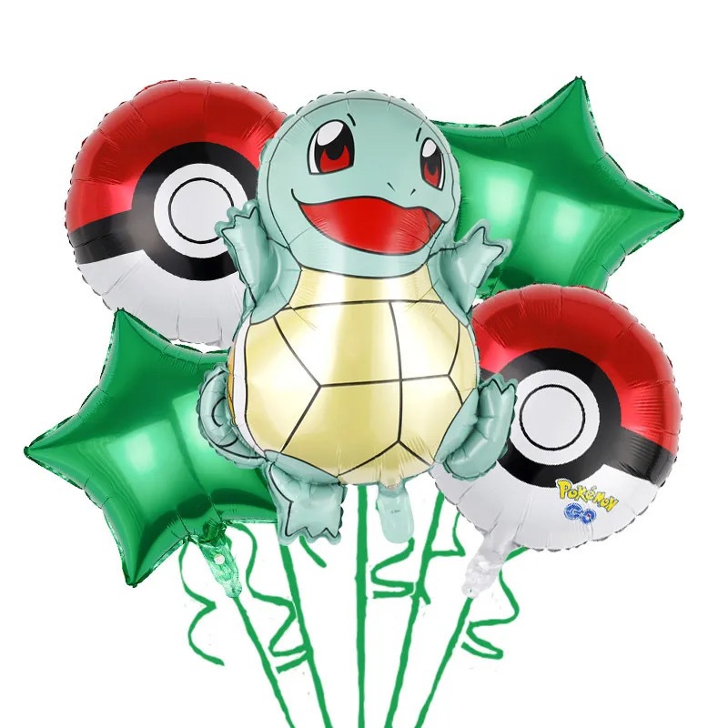 POKEMON 5pc Set Foil Aluminum Balloons For Your Party Supplies ...