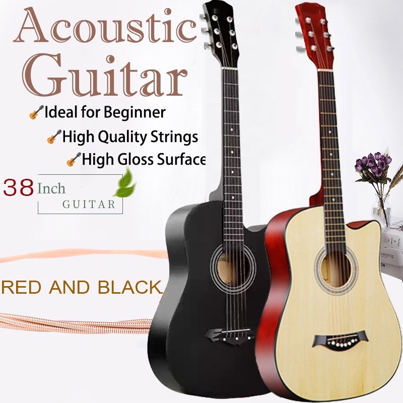 【COD】13pcs Gifts 38 Inch Acoustic Guitar with Accessories Include ...
