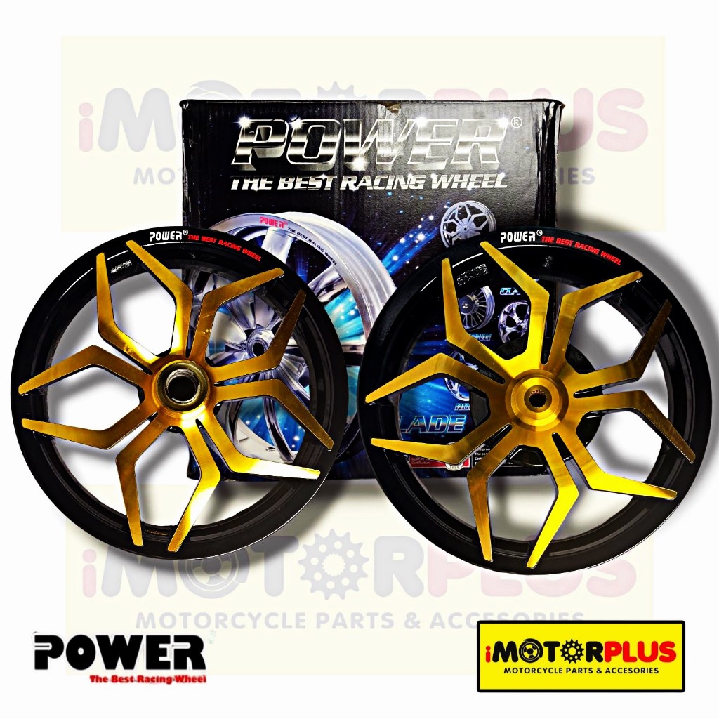 POWER MAGS (STAR) for MIO SPORTY BLACK/GOLD | Shopee Philippines