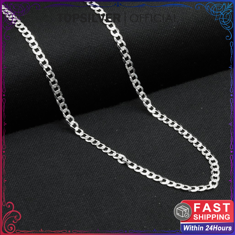 Morning Star Top Silver Necklace Italy 925 Mens Thick 5m NMS143 Long ...