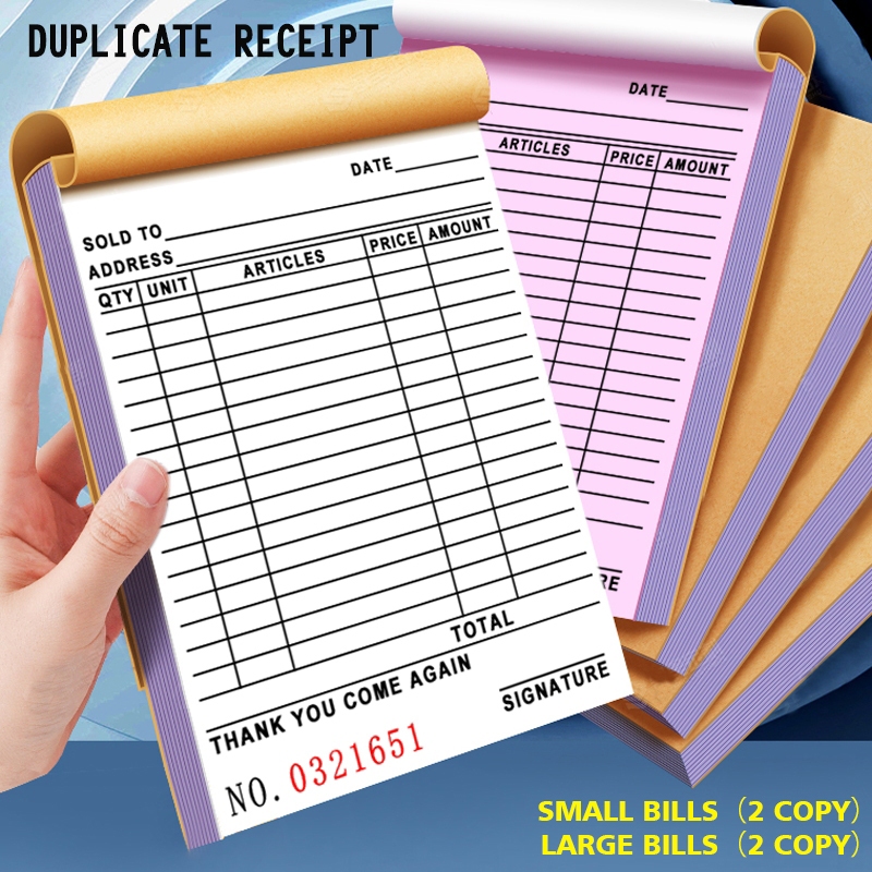 Delivery Receipt Temporary Resibo Paper With Carbon Official Receipt ...