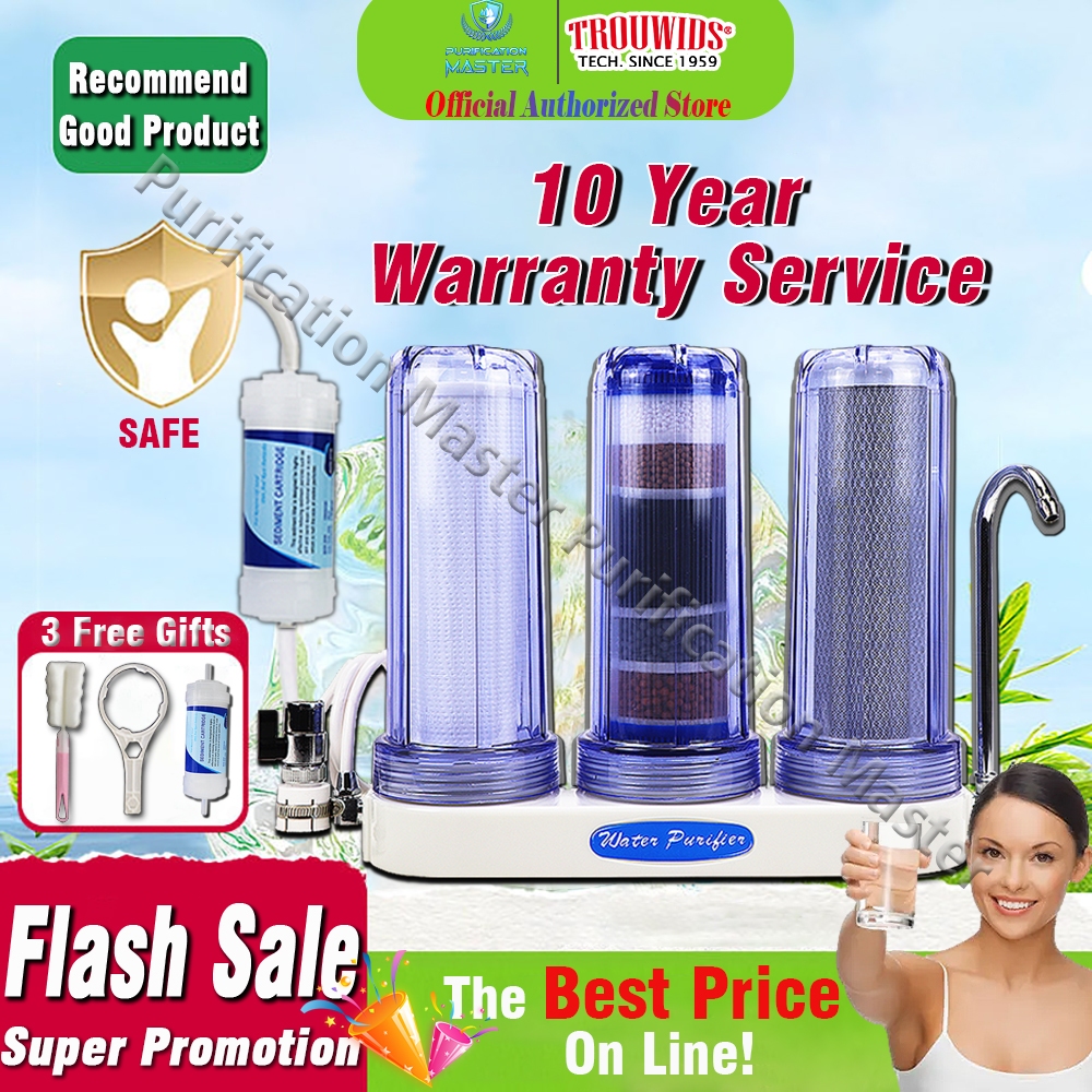 High Quality 3 Stages Water Filter Water Purifier Complete Set | Shopee ...