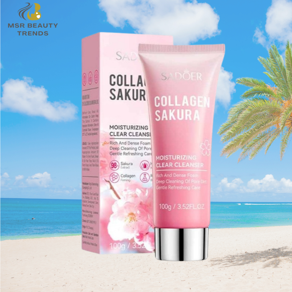 ORIGINAL SADOER Collagen Sakura Moisturizing Ckear Cleanser 100g ...