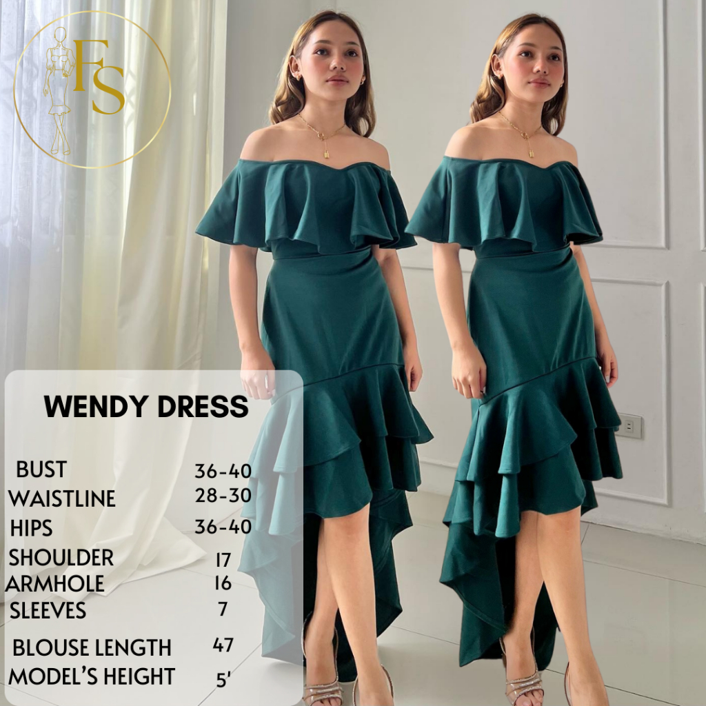 FREESIZE.PH WENDY FORMAL ENTOURAGE GOWN LONG DRESS NEOPRENE FREESIZE ...