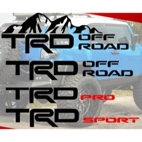 TRD Off Road 4x4 TRD Pro Sticker Decal | Shopee Philippines