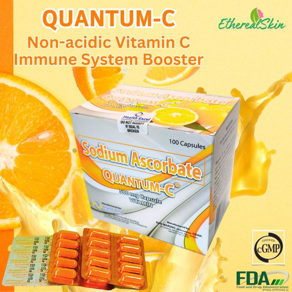 Quantum-C Non-Acidic Vitamin C Sodium Ascorbate 100 capsules | Shopee ...