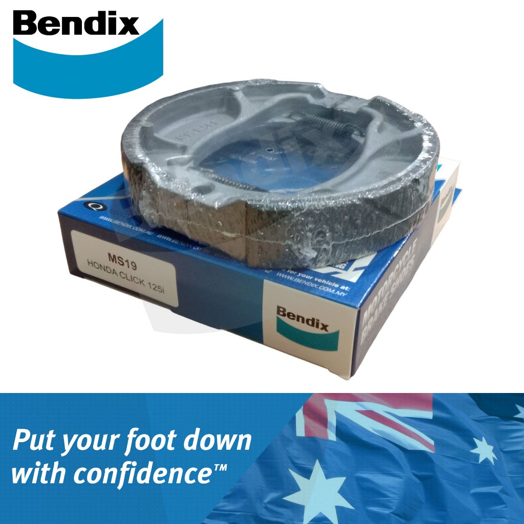 Bendix Motorcycle Brake Shoe for Honda Click 125/150/160 V1,V2,V3 (Game ...