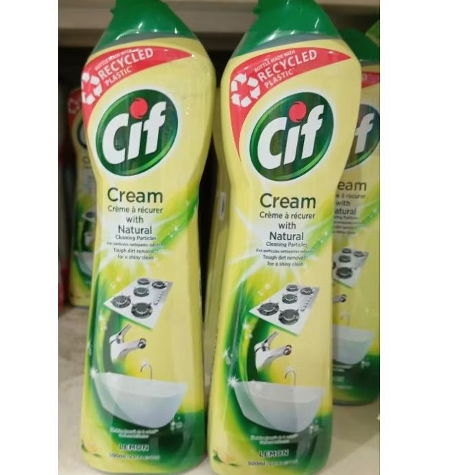 Cif Multi-Purpose Cream Cleaner Lemon 500ml | Shopee Philippines