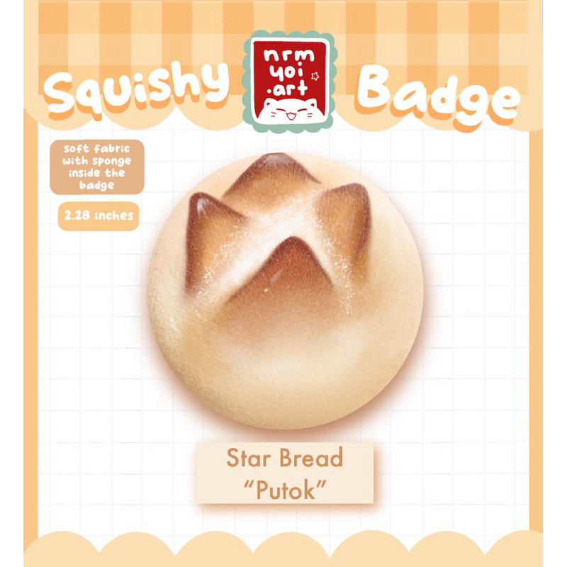 Putok Squishy Pin Badge Star Bread | Shopee Philippines