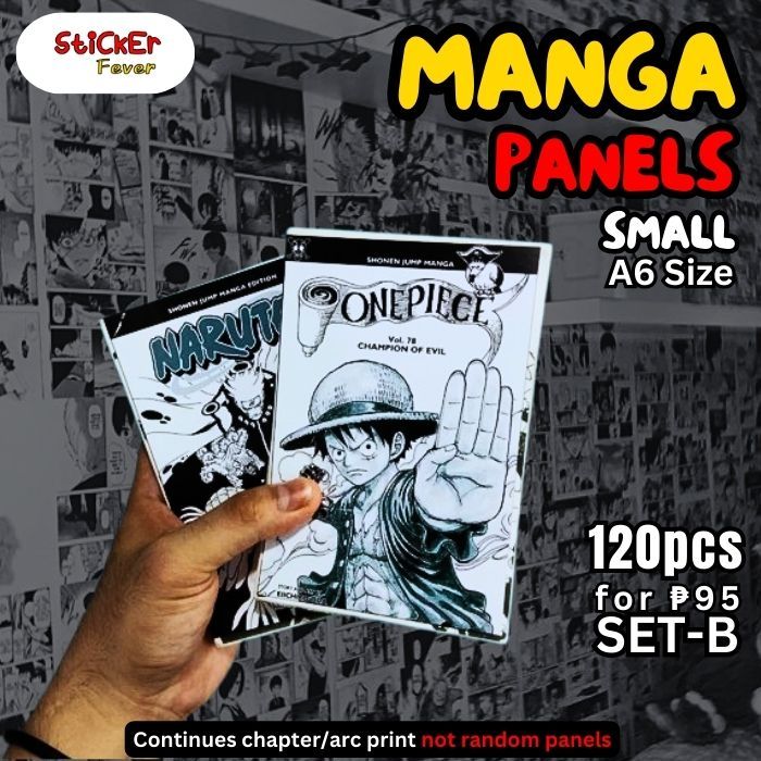StickerFever 120pcs for ₱95 Anime Manga Panels Wall Decoration A6 Manga ...