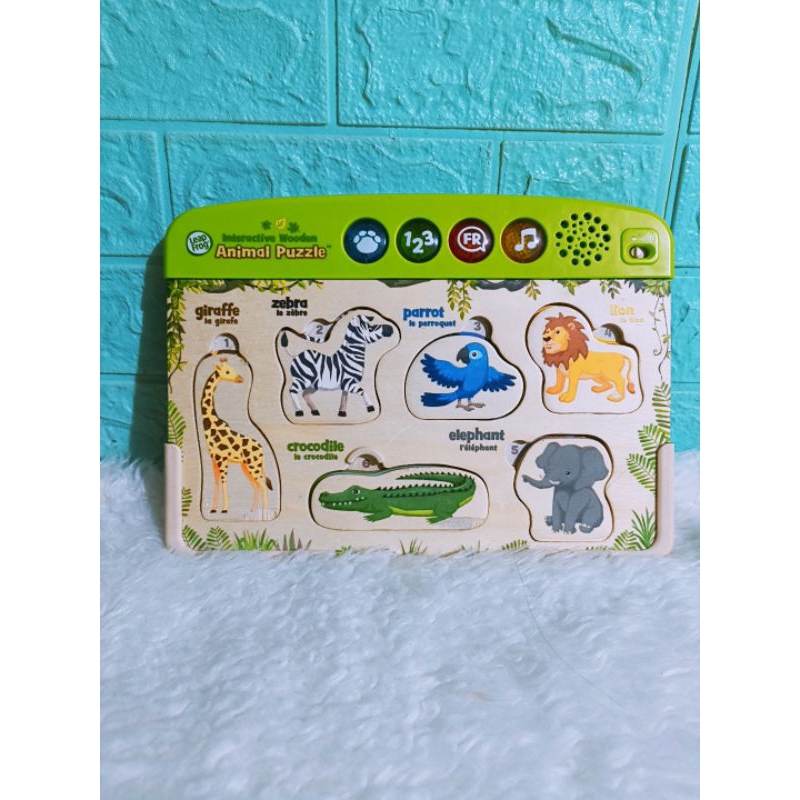 LeapFrog Interactive Wooden Animal Puzzle | Shopee Philippines
