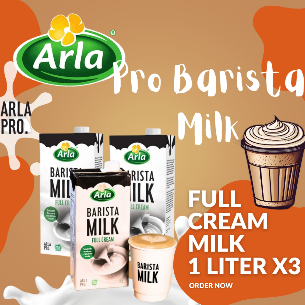 Arla Pro. Barista Full Cream Milk 1L Carton X3 Pack | Shopee Philippines