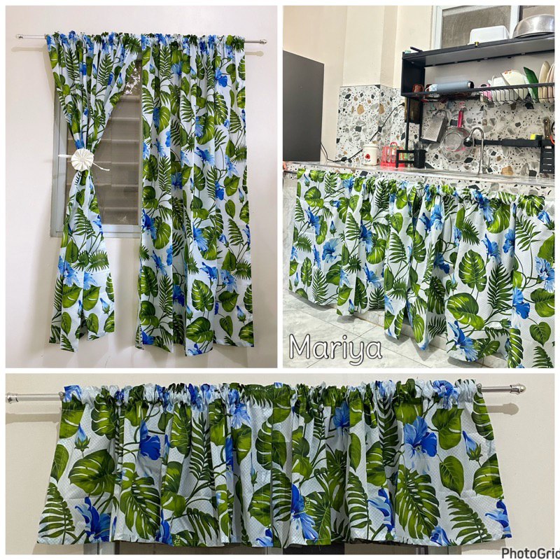 Modern Curtain Non-Ring SUKSUKAN Kurtina for Window/Sink/Valances/Door ...