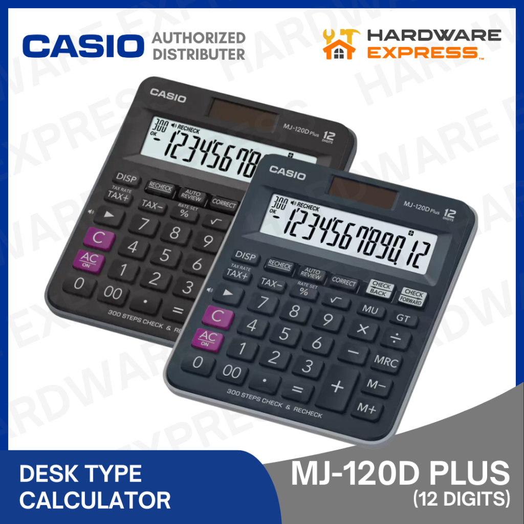 CASIO MJ-120D Plus 12 Digit Calculator Check & Recheck | Shopee Philippines