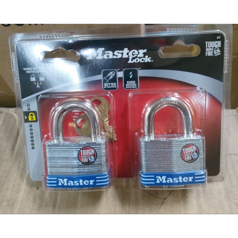 Master Lock Laminated Steel Body Padlock 3T 40mm , 5T 50mm | Shopee ...