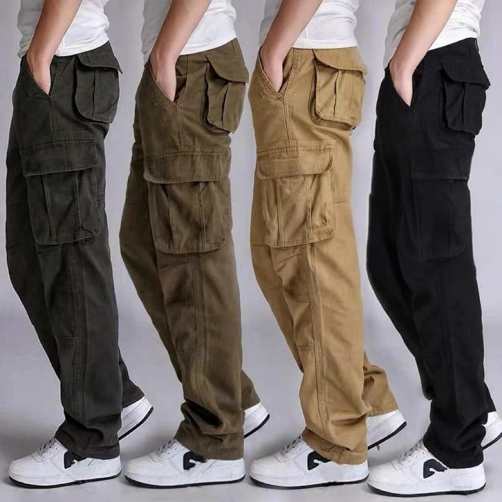 Cargo Pants For mens 6 pockets 6 different colors A777 | Shopee Philippines