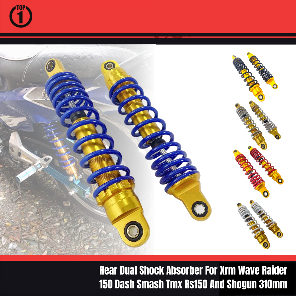 1 Pair Rear Dual Shock Absorber For Xrm Wave Raider 150 Dash Smash Tmx ...